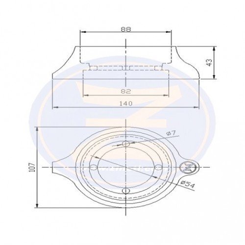 Anodo Zineti colla eje cola veleros Volvo